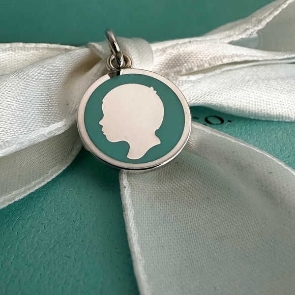 Tiffany & Co. | Jewelry | Tiffany Co New Blue Boy Tag Enamel Charm ...